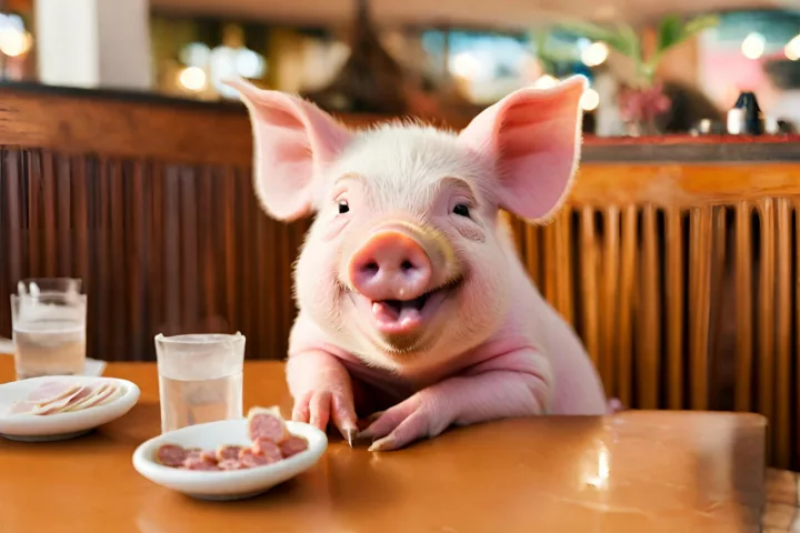 Cu porcul la laborator